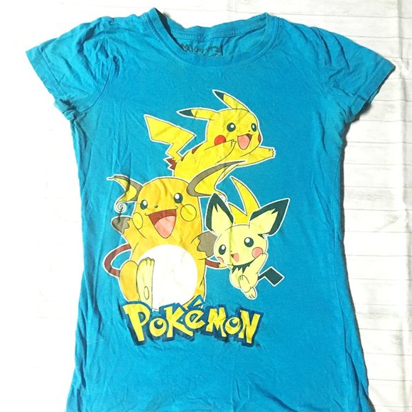 Mighty Fine | Tops | Pichu Pikachu Raichu Pokemon Graphic Tee | Poshmark